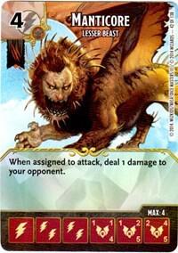 Manticore - Lesser Beast - D&D: Battle for Faerun - Dice Masters ...