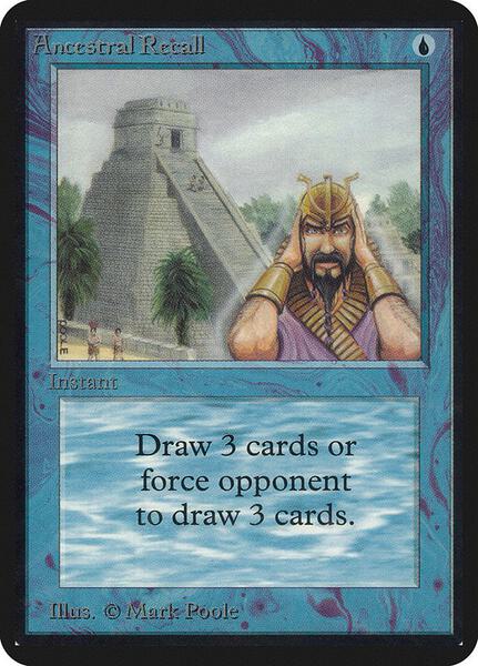 Ancestral Recall - Alpha Edition - Magic: The Gathering - TCGplayer.com