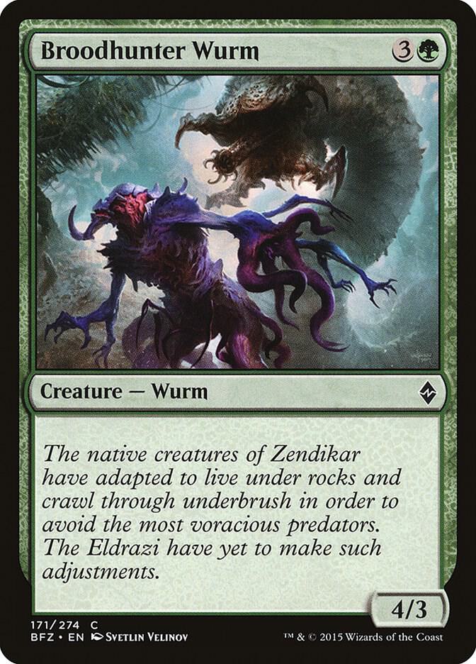 Broodhunter Wurm - Battle for Zendikar - Magic: The Gathering ...