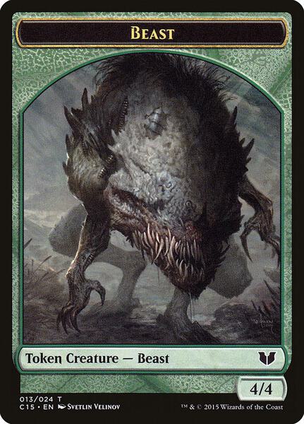 Beast // Snake (017) Double-Sided Token - Commander 2015 - Magic: The ...