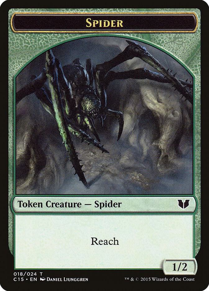 Spider // Dragon Double-Sided Token - Commander 2015 - Magic: The ...