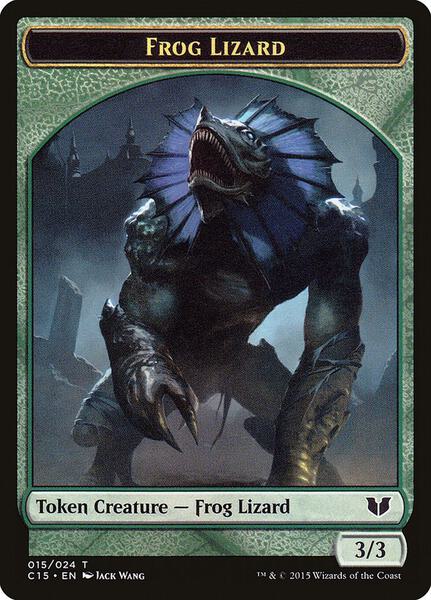 Frog Lizard // Germ Double-Sided Token - Commander 2015 - Magic: The ...