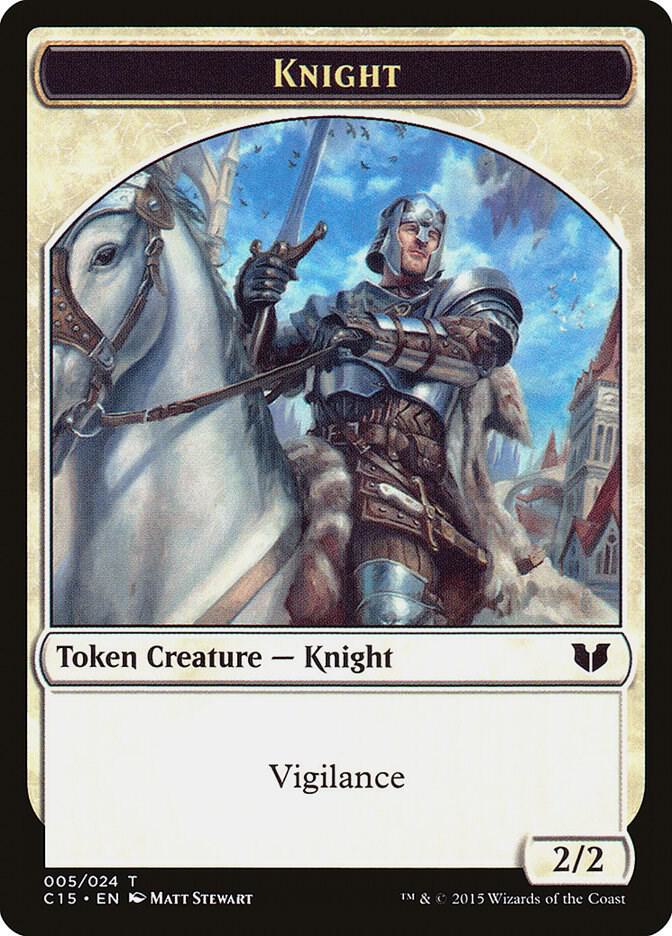 Knight (005) // Spirit (023) Double-Sided Token - Commander 2015 ...