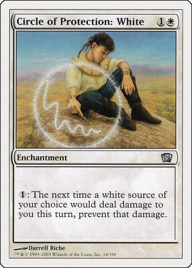 Circle of Protection: White - 8th Edition - Magic: The Gathering ...