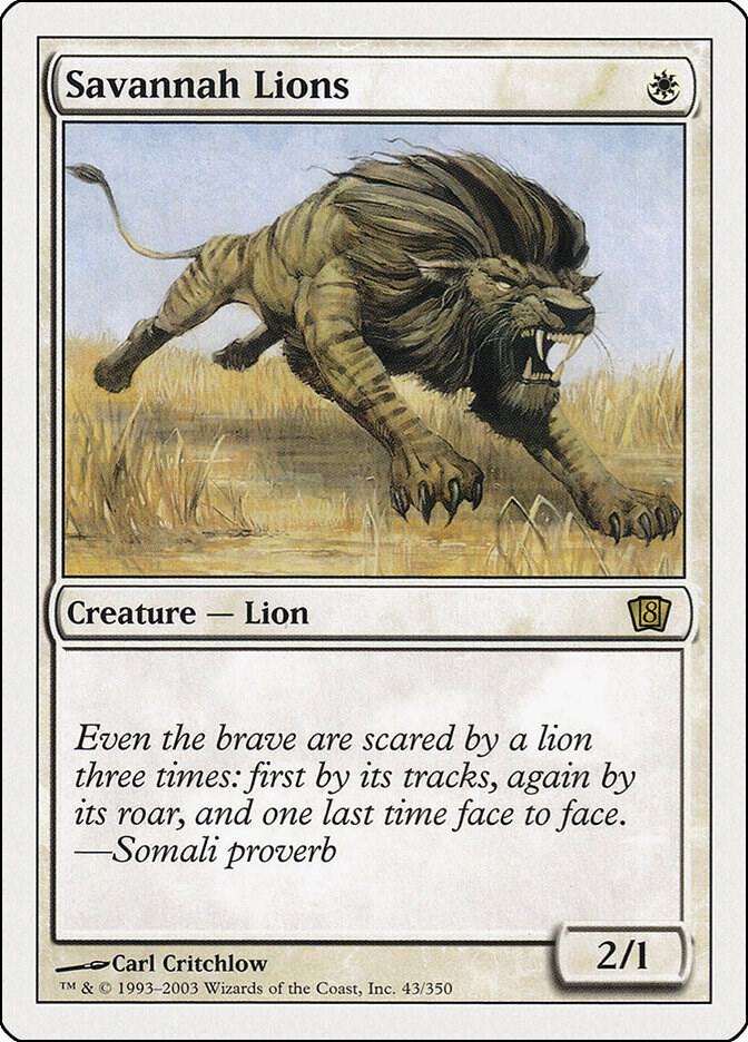 Savannah Lions - 8th Edition - Magic: The Gathering - TCGplayer.com