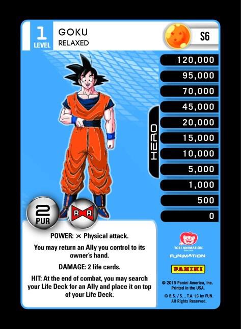 Goku - Relaxed (High Tech Foil) - Panini: Evolution - Dragon Ball Z TCG ...