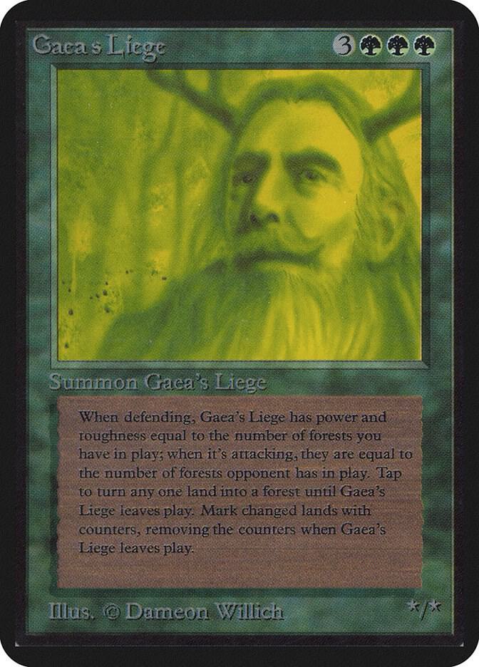 Gaea's Liege - Alpha Edition - Magic: The Gathering