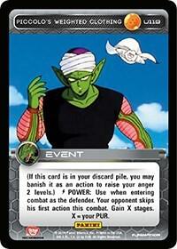 Piccolo's Weighted Clothing - Panini: Set 1 - Dragon Ball Z TCG ...
