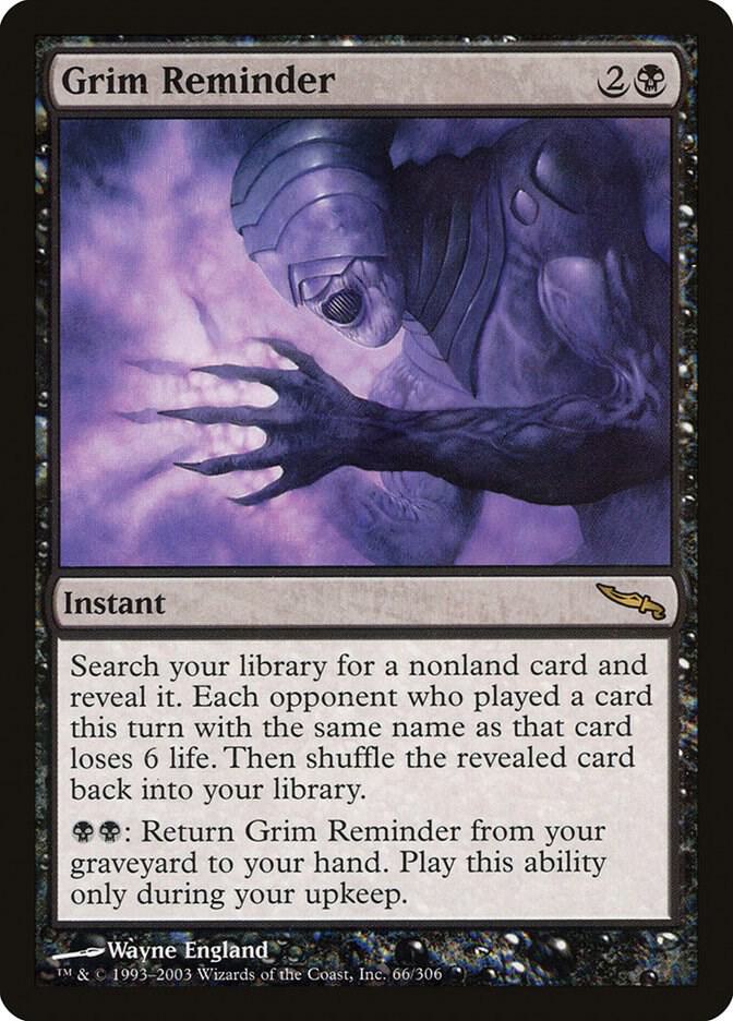 Grim Reminder - Mirrodin - Magic: The Gathering - TCGplayer.com