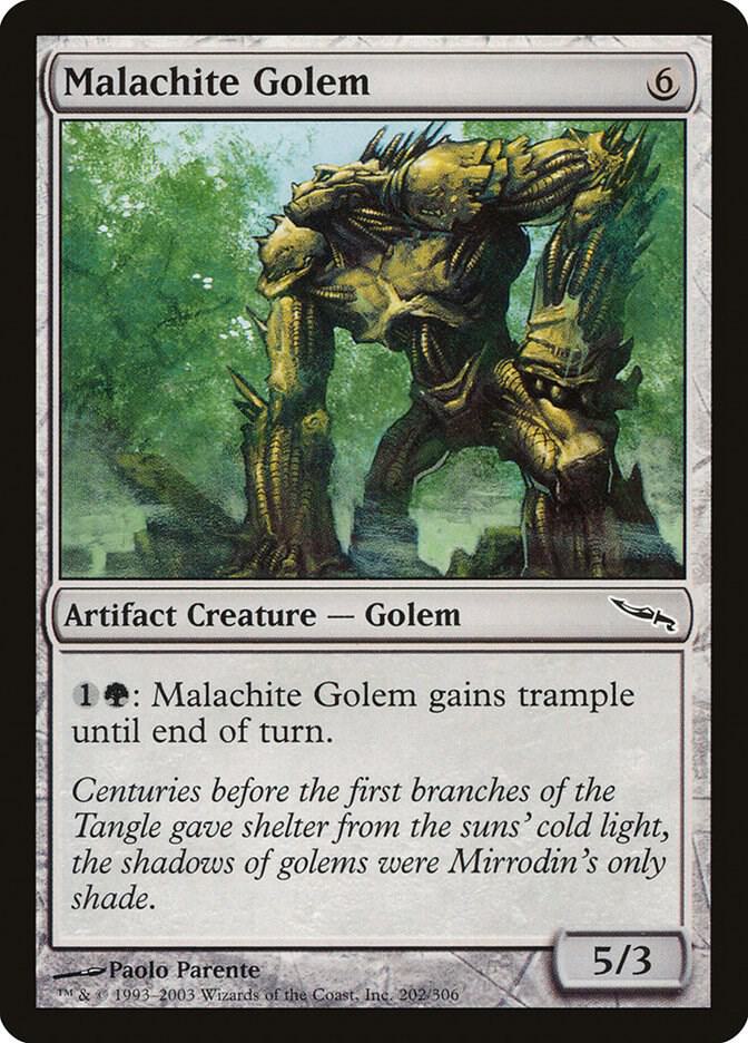 Malachite Golem - Mirrodin - Magic: The Gathering - TCGplayer.com