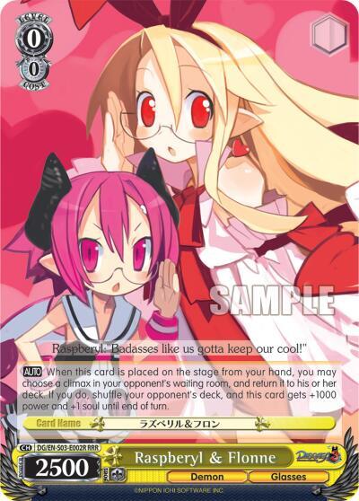 Raspberyl & Flonne (RRR) - Disgaea - Weiss Schwarz