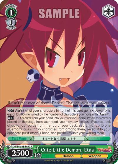 Cute Little Demon, Etna - Disgaea - Weiss Schwarz - TCGplayer.com