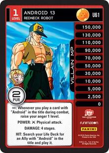 Android 13 - Redneck Robot - Panini: Vengeance - Dragon Ball Z TCG ...