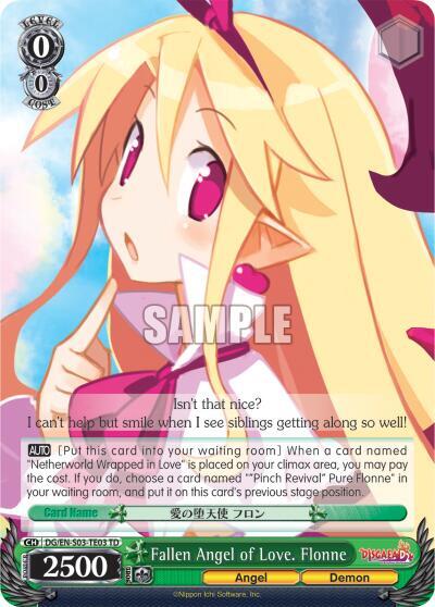 Fallen Angel of Love, Flonne - Disgaea - Weiss Schwarz - TCGplayer.com