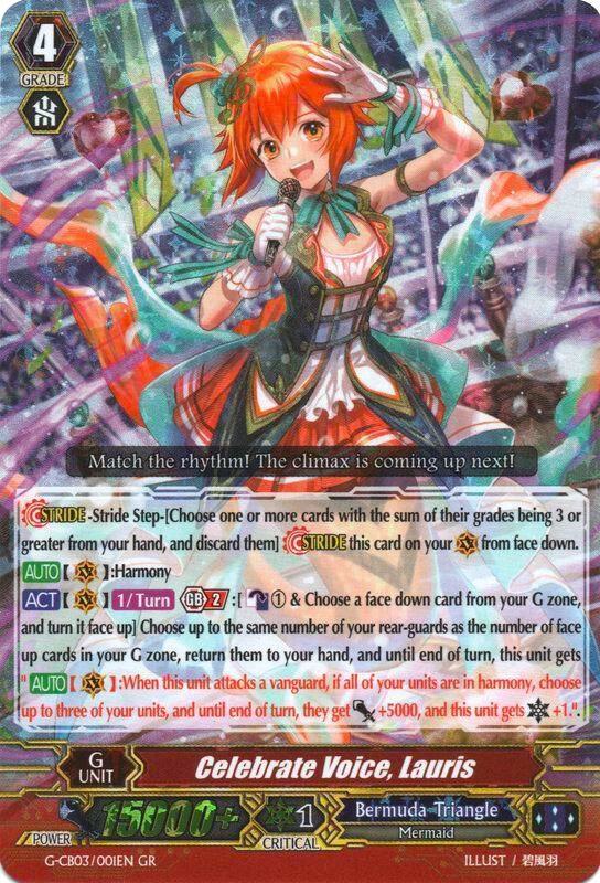 Celebrate Voice, Lauris - G-CB03: Blessing of Divas - Cardfight Vanguard - TCGplayer.com
