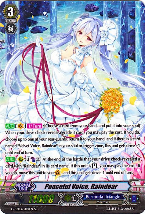 Peaceful Voice, Raindear (SP) - G-CB03: Blessing of Divas - Cardfight Vanguard