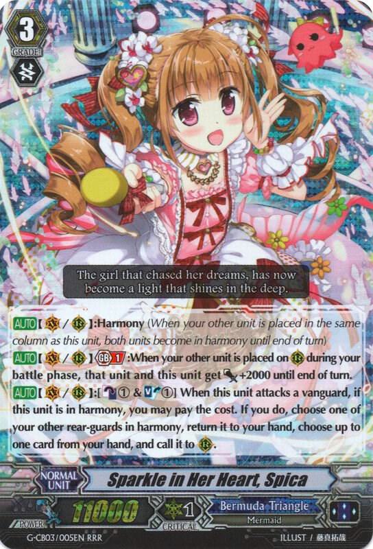 Sparkle in Her Heart, Spica - G-CB03: Blessing of Divas - Cardfight Vanguard - TCGplayer.com