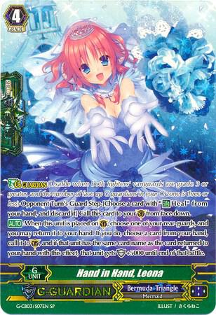 Hand in Hand, Leona (SP) - G-CB03: Blessing of Divas - Cardfight Vanguard - TCGplayer.com