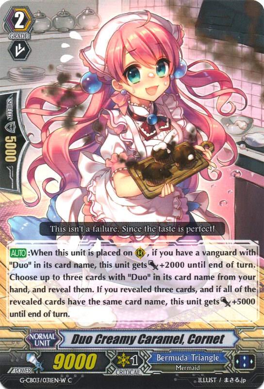 Duo Creamy Caramel, Cornet (White) - G-CB03: Blessing of Divas - Cardfight Vanguard