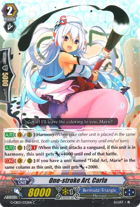 One-stroke Art, Carla - G-CB03: Blessing of Divas - Cardfight Vanguard