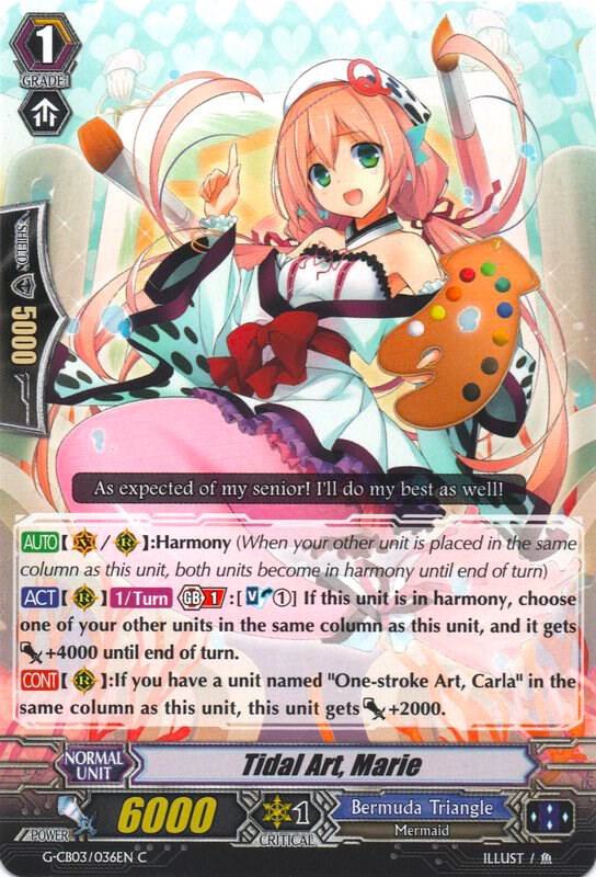 Tidal Art, Marie - G-CB03: Blessing of Divas - Cardfight Vanguard ...