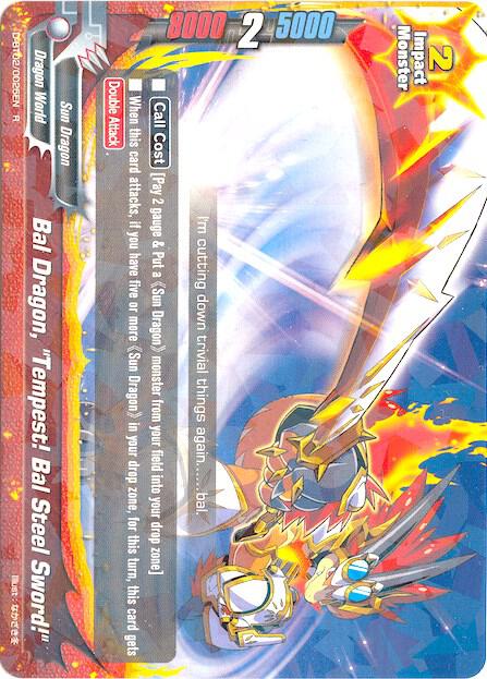 Bal Dragon, "Tempest! Bal Steel Sword!" - Roar! Invincible Dragon ...