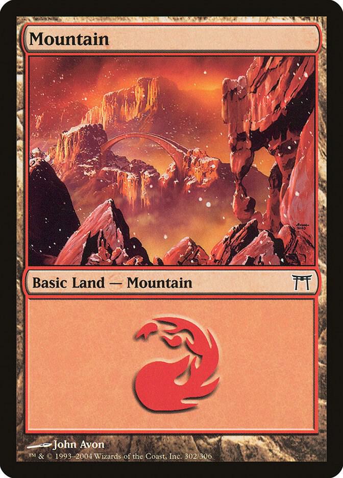 Mountain (302) - Champions of Kamigawa - Magic: The Gathering ...