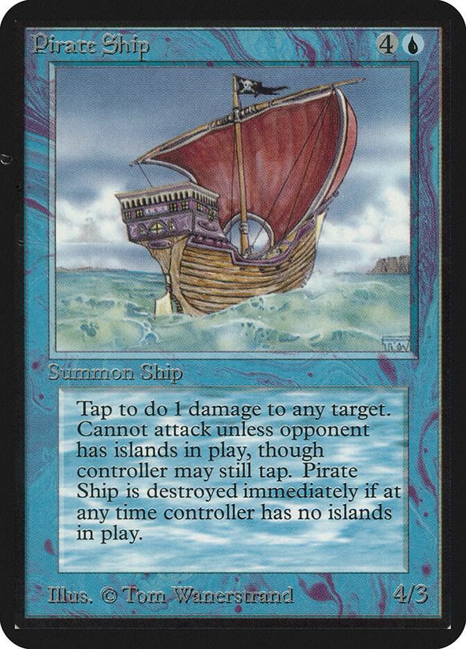 Pirate Ship - Alpha Edition - Magic: The Gathering - TCGplayer.com