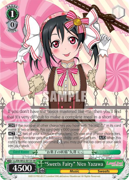 "Sweets Fairy" Nico Yazawa (SR) - Love Live! DX Vol.2 - Weiss Schwarz