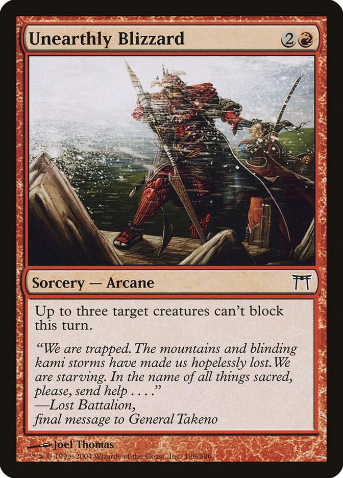 Unearthly Blizzard - Champions of Kamigawa - Magic: The Gathering ...