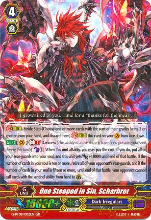 One Steeped in Sin, Scharhrot - G-BT08: Absolute Judgment - Cardfight Vanguard