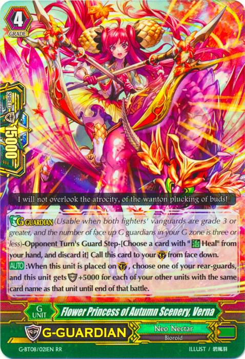 Flower Princess of Autumn Scenery, Verna - G-BT08: Absolute Judgment - Cardfight Vanguard