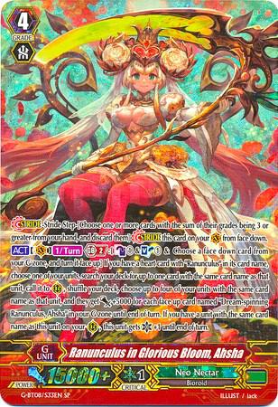 Ranunculus in Glorious Bloom, Ahsha (SP) - G-BT08: Absolute Judgment - Cardfight Vanguard