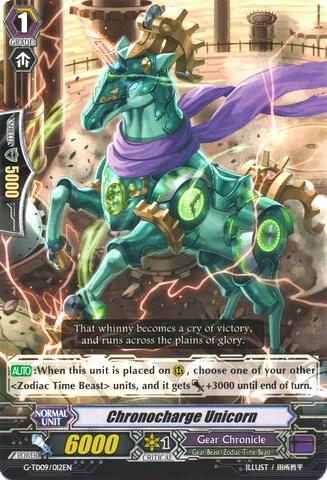 Chronocharge Unicorn - G-TD09: True Zodiac Time Beasts - Cardfight Vanguard - TCGplayer.com
