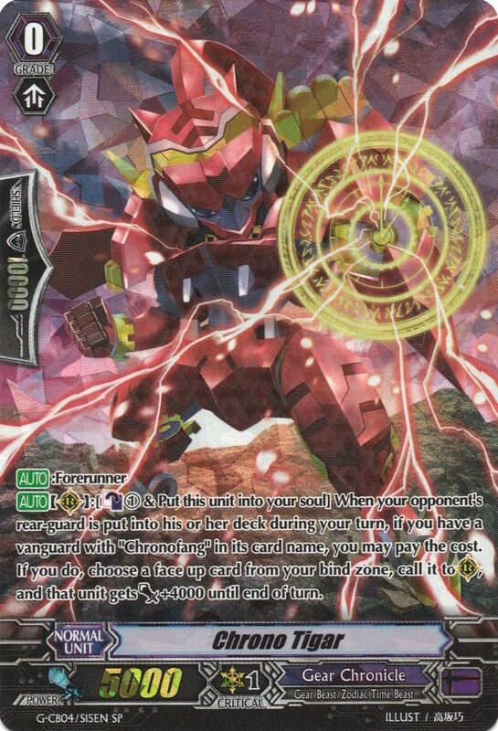 Chrono Tigar (SP) - G-CB04: Gear of Fate - Cardfight Vanguard - TCGplayer.com