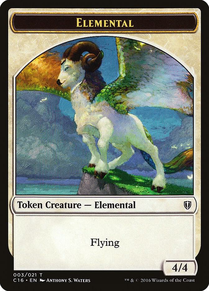 Elemental // Soldier Double-Sided Token - Commander 2016 - Magic: The ...