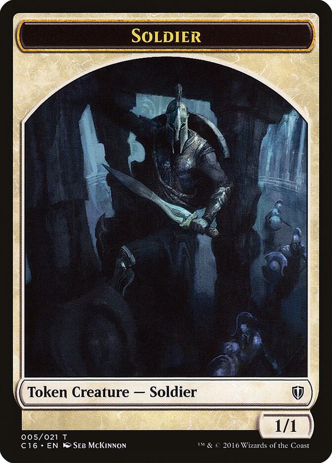 Soldier // Squid Double-Sided Token - Commander 2016 - Magic: The ...
