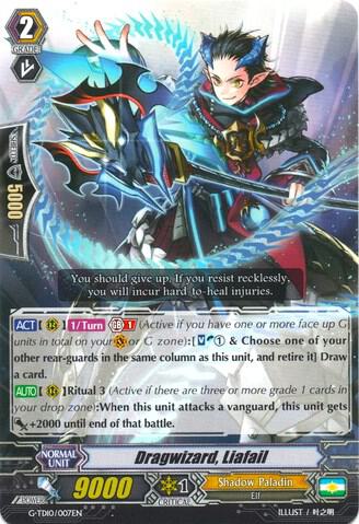 Dragwizard, Liafail - G-TD10: Ritual of Dragon Sorcery - Cardfight Vanguard