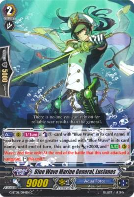 Blue Wave Marine General, Lucianos - G-BT09: Divine Dragon Caper - Cardfight Vanguard