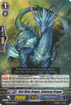 Blue Wave Dragon, Submerge Dragon - G-BT09: Divine Dragon Caper - Cardfight Vanguard