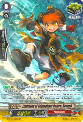 Lightning of Triumphant Return, Reseph (SP) - G-BT09: Divine Dragon Caper - Cardfight Vanguard