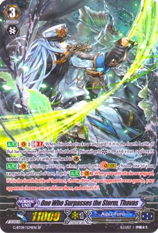 One Who Surpasses the Storm, Thavas (SP) - G-BT09: Divine Dragon Caper - Cardfight Vanguard ...