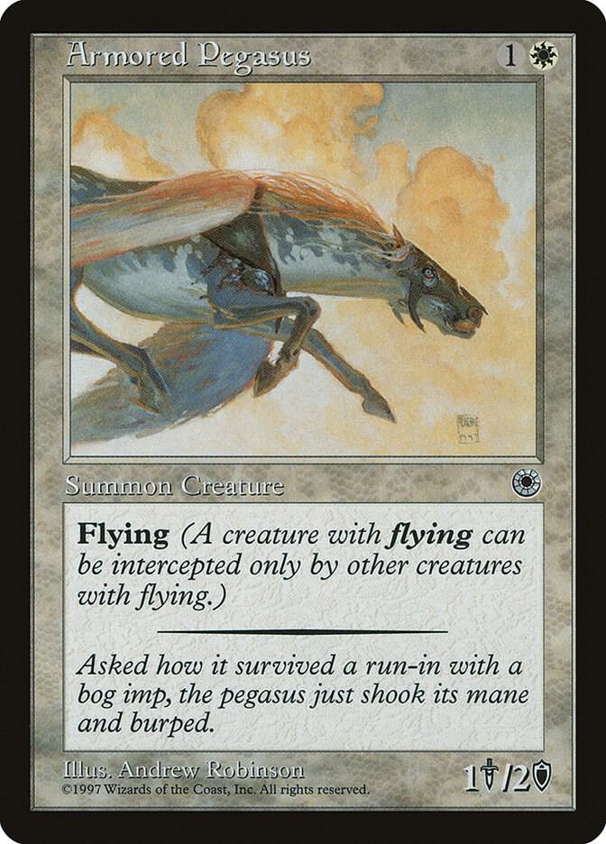 Armored Pegasus (Reminder Text) - Portal - Magic: The Gathering ...