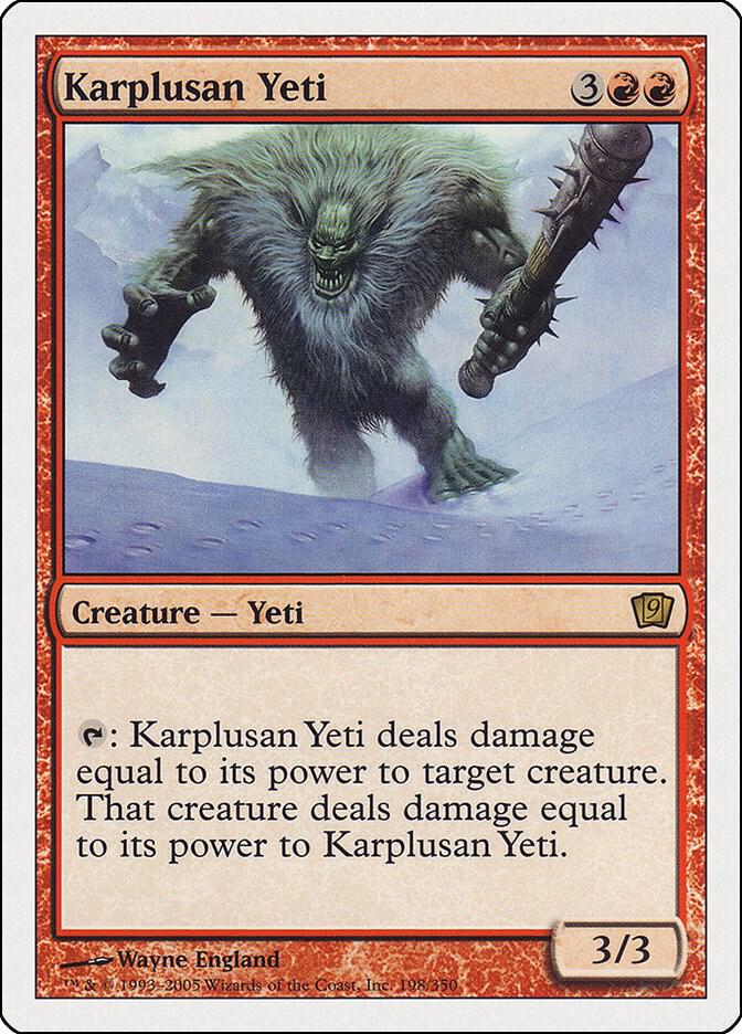 Karplusan Yeti - 9th Edition - Magic: The Gathering - TCGplayer.com