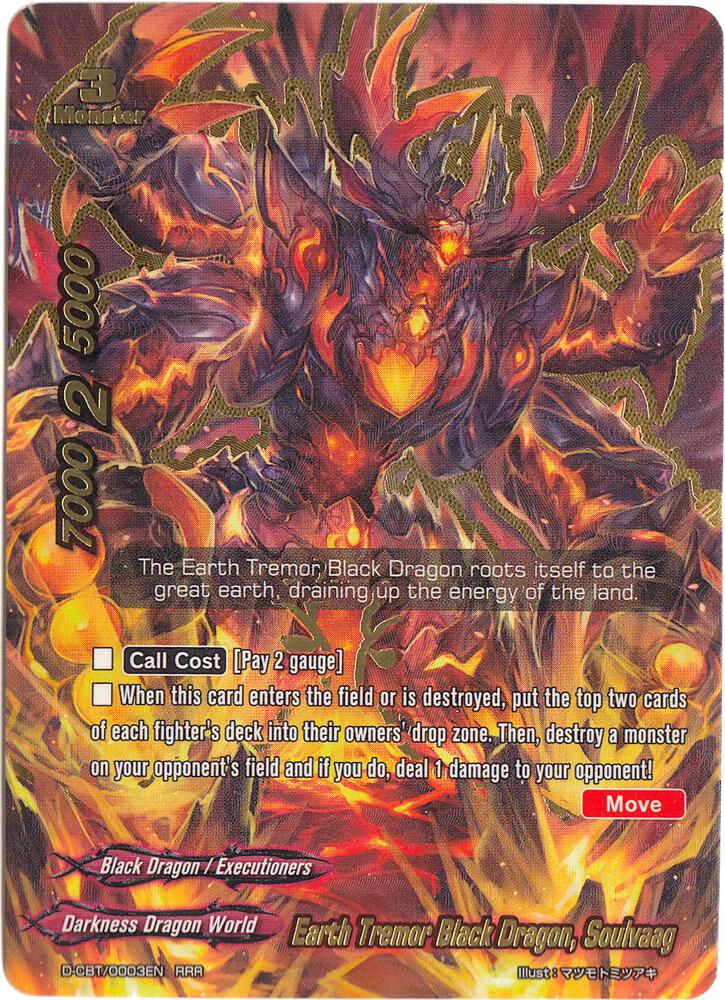 Earth Tremor Black Dragon, Soulvaag - Dragon Fighters - Future Card ...