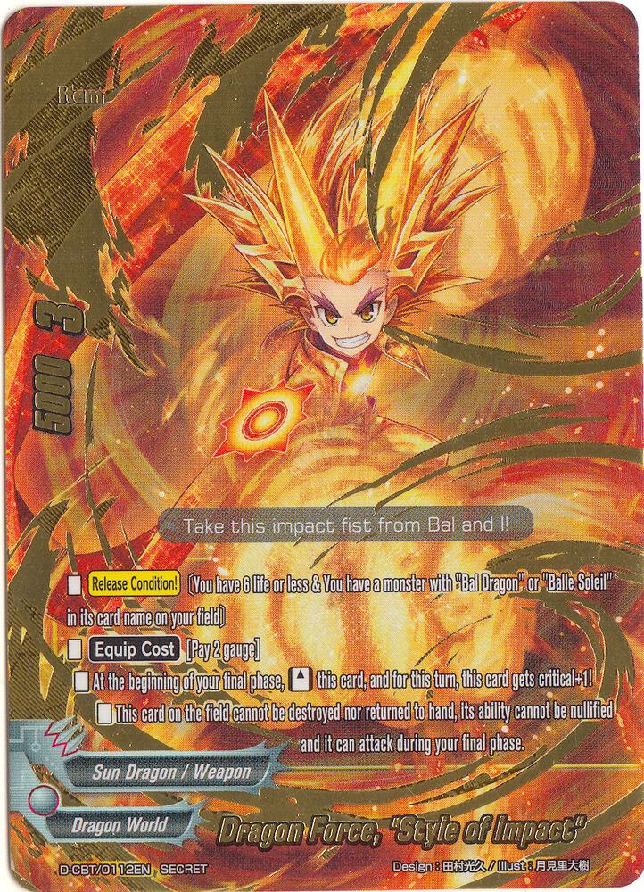 Dragon Force, "Style of Impact" (Secret) - Dragon Fighters - Future ...