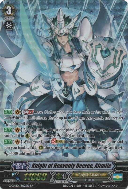Knight of Heavenly Decree, Altmile (SP) - G-CHB01: TRY3 NEXT - Cardfight Vanguard - TCGplayer.com