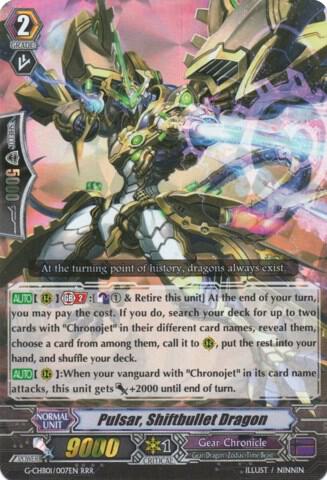 Pulsar, Shiftbullet Dragon - G-CHB01: TRY3 NEXT - Cardfight Vanguard - TCGplayer.com