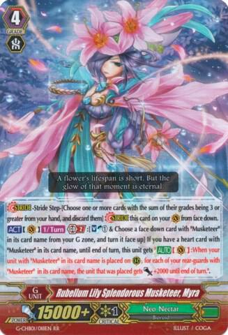 Rubellum Lily Splendorous Musketeer, Myra - G-CHB01: TRY3 NEXT - Cardfight Vanguard