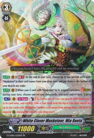 White Clover Musketeer, Mia Reeta - G-CHB01: TRY3 NEXT - Cardfight Vanguard